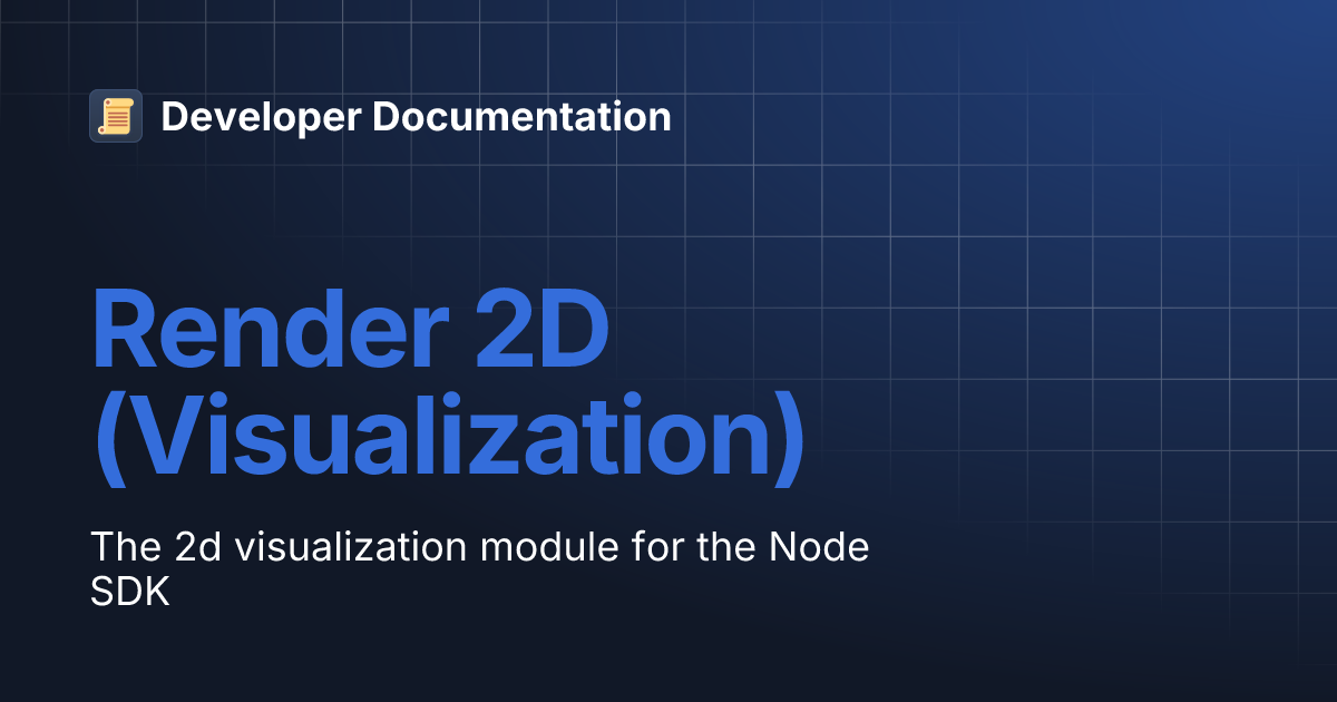 Render 2D (Visualization) | Developer Documentation